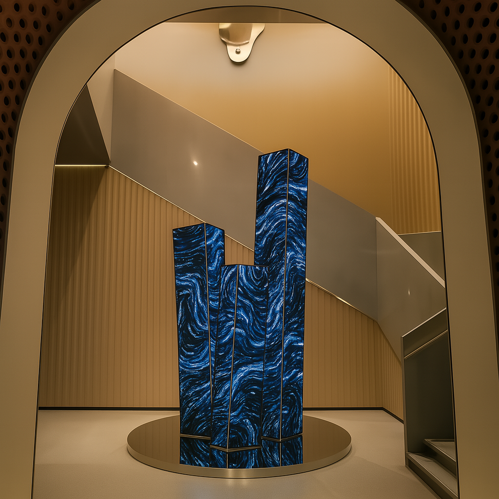 Sculptural LED Column Display for Digital Signage | Lucretia Sign