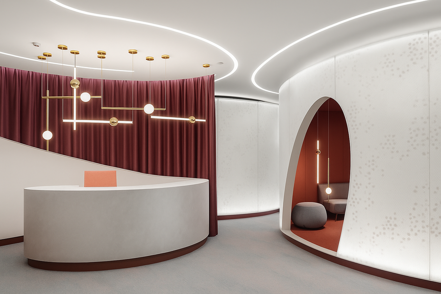Trimless Recessed Curved LED Linear Light – FlexTrim CT35