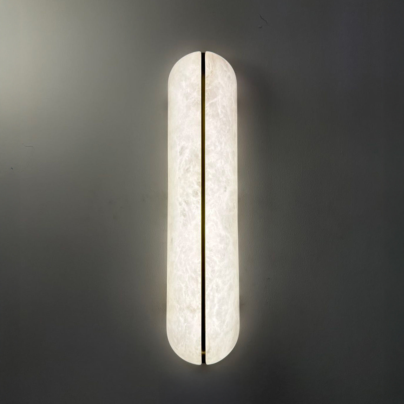 Lumin Edge Alabaster Wall Light – Slim Stone Wall Sconce