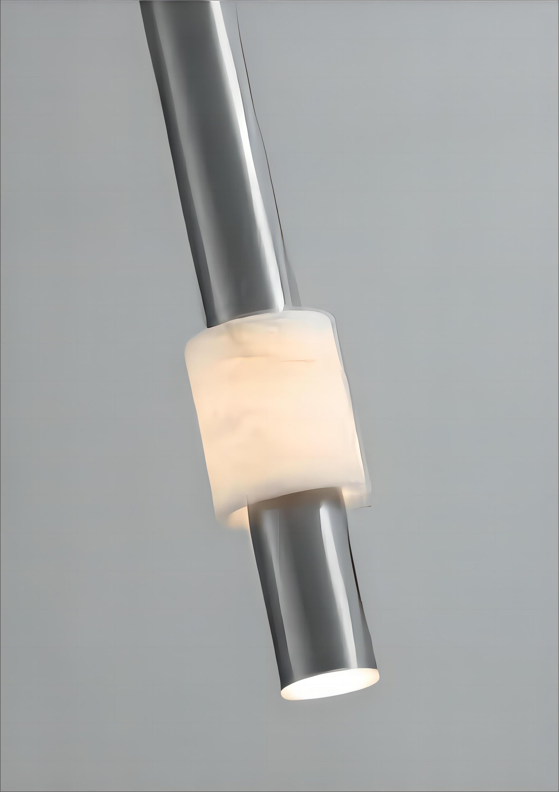 Estilo Pillar Pendant Light – Modern Alabaster & Metal Design